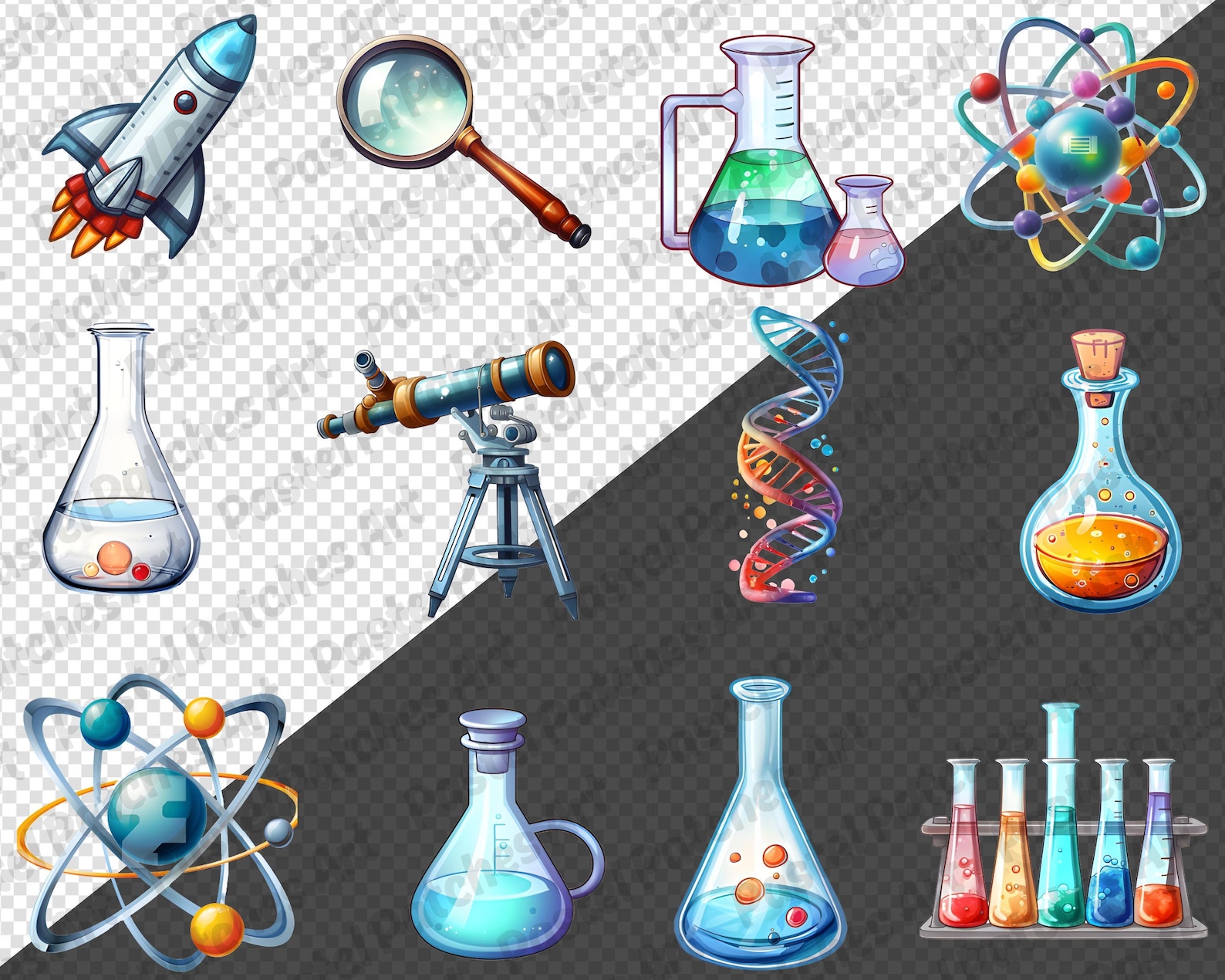 Science Clipart, Lab Clipart, Chemistry Clipart, Space Clipart ...