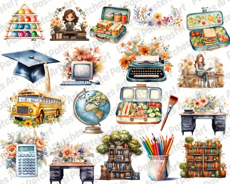 Back to School Clipart, School Kids Clipart, Classroom Images, School ...