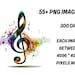 Musical Notes Clipart, Abstract Music Symbols, Music Illustrations ...