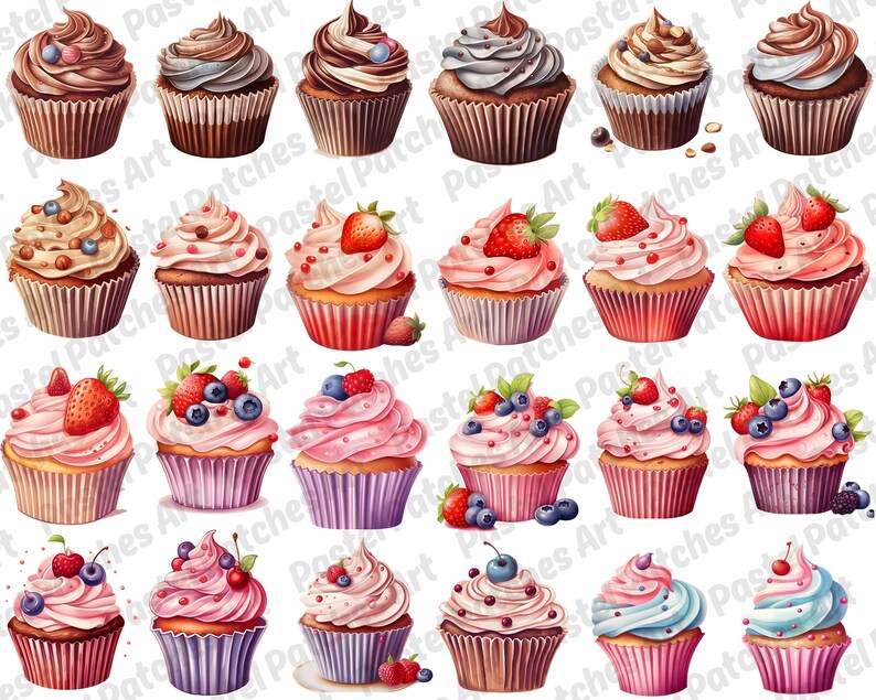 Sweet Treats Clipart - 100+ Dessert Clipart, Cupcake Graphics ...