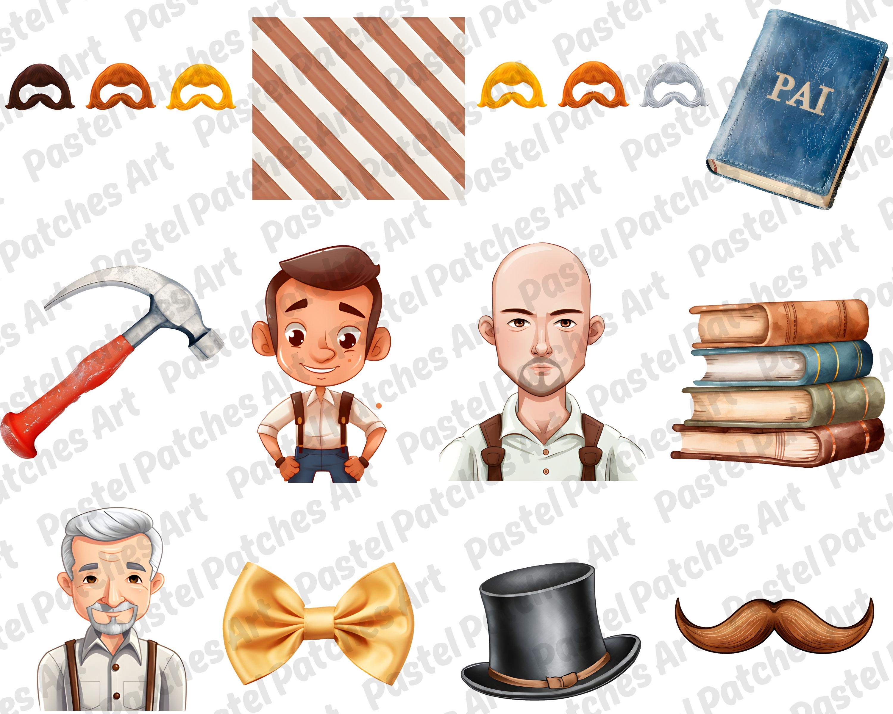 Father's Day Clipart, Super Dad Illustration, Dad Clipart, Hero Dad ...