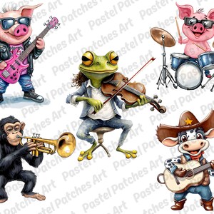Funny Musical Animals Clipart, Singing Cat PNG, Cute Cat Music Clipart ...