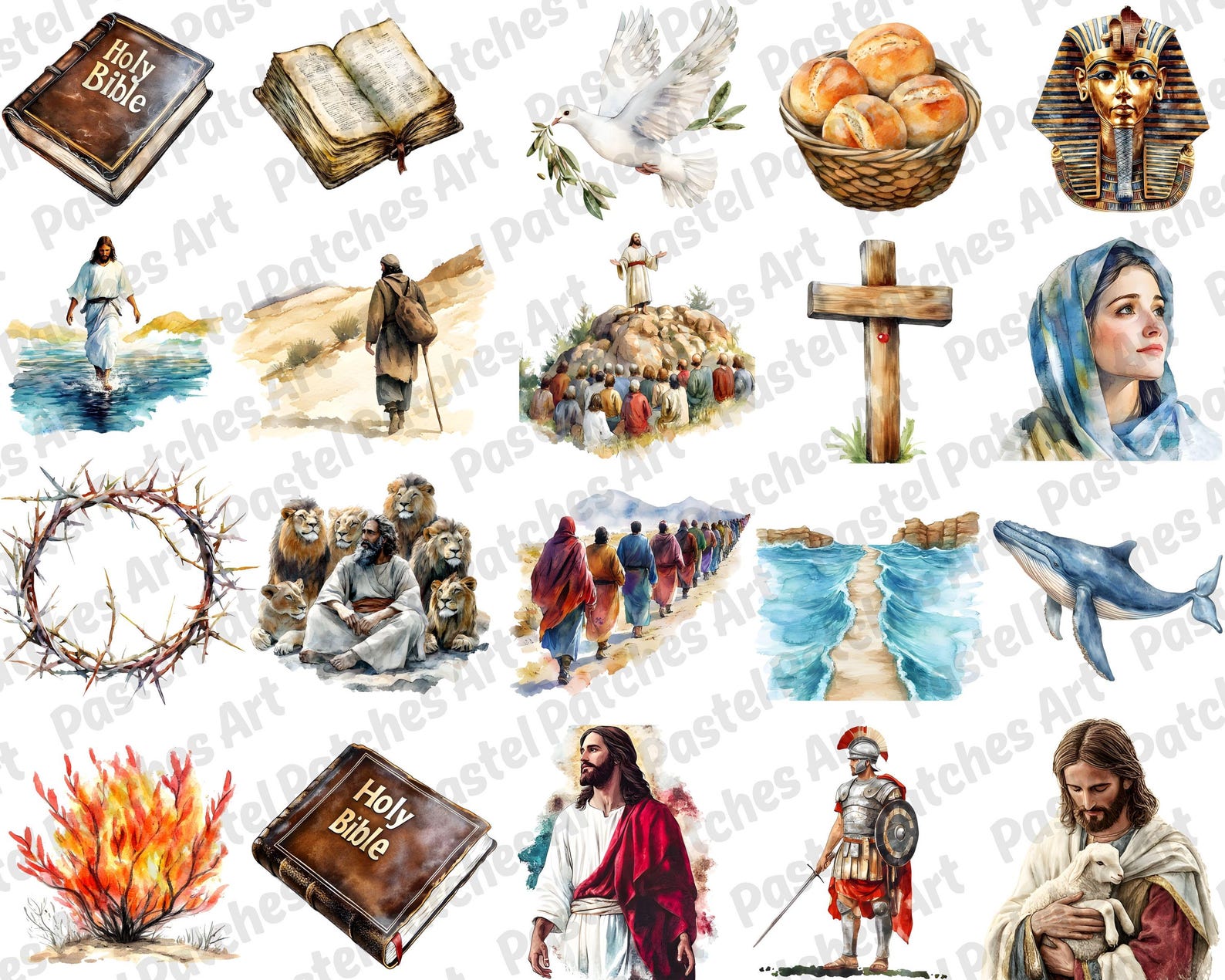 Bible Clipart, Religious Clip Art, Jesus Miracles, Biblical Characters ...