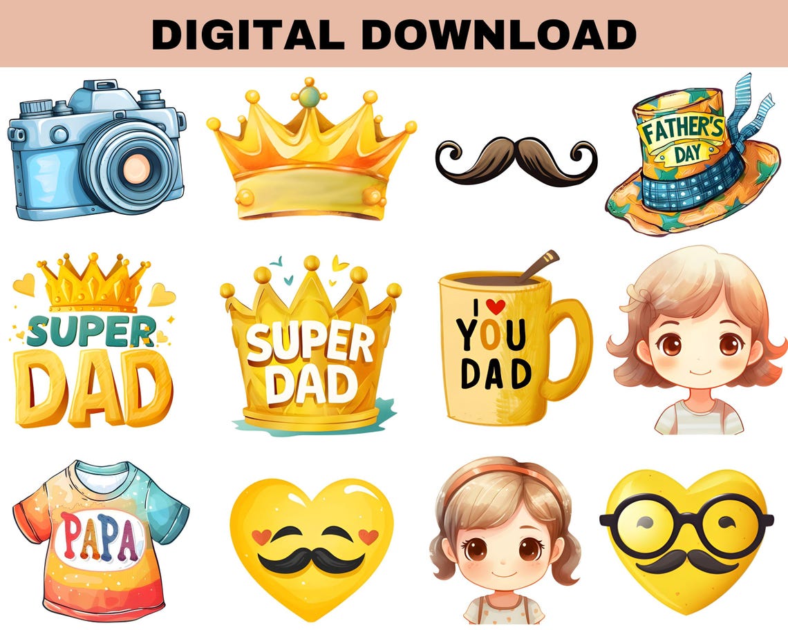 Father's Day Clipart, Happy Father's Day Png, Best Dad Gift Father's ...
