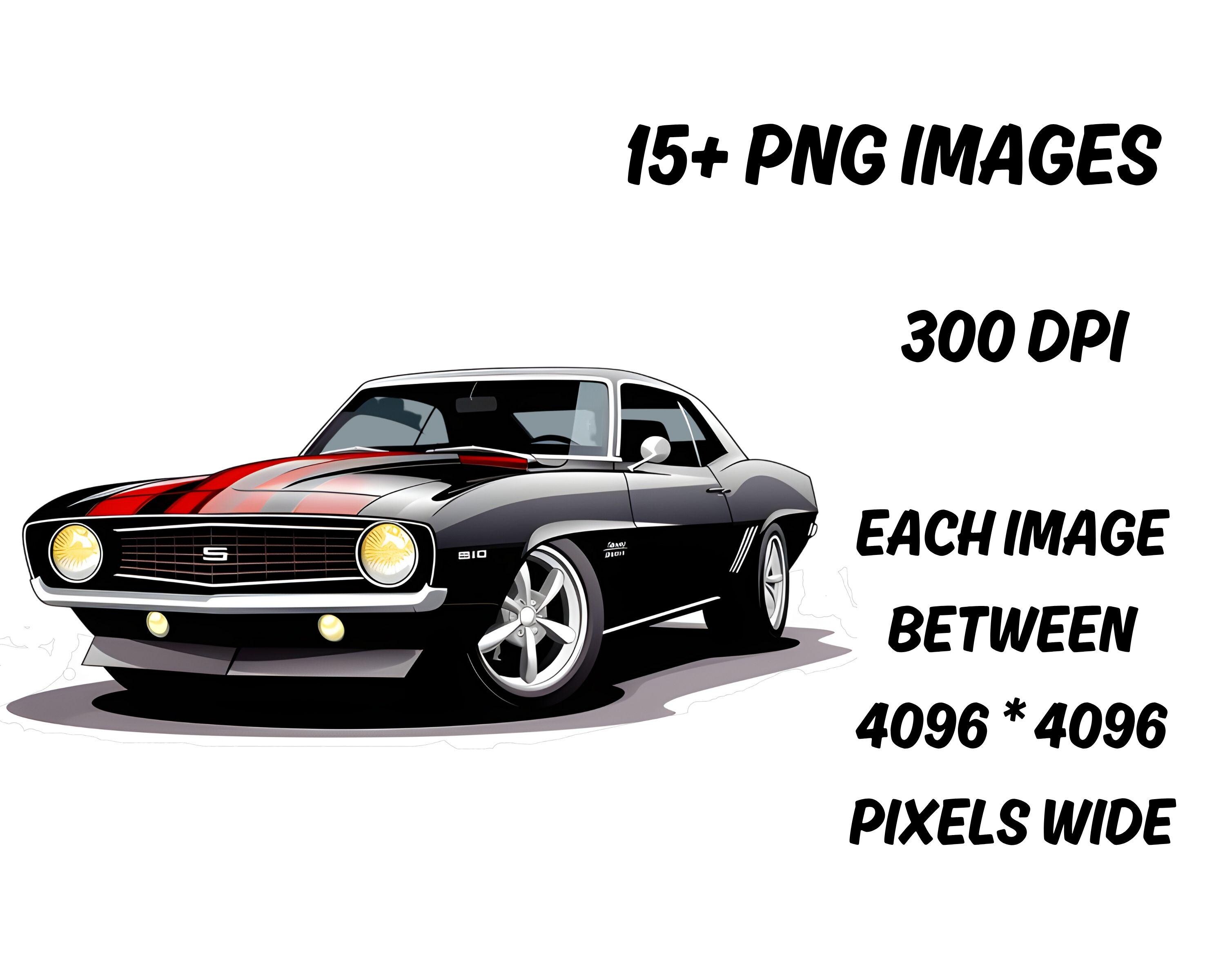 Classic Muscle Car PNG Clipart, Automotive Clipart, Retro 70s 80s Car ...