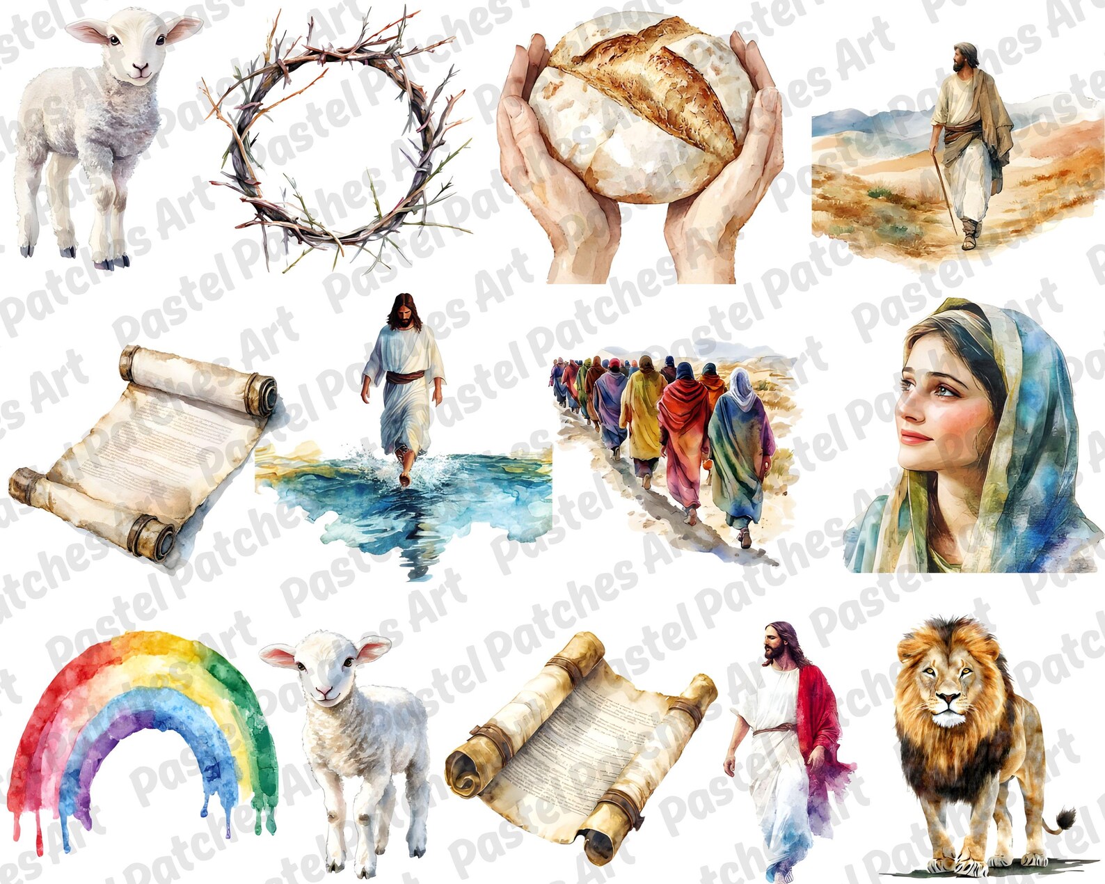 Bible Clipart, Religious Clip Art, Jesus Miracles, Biblical Characters ...