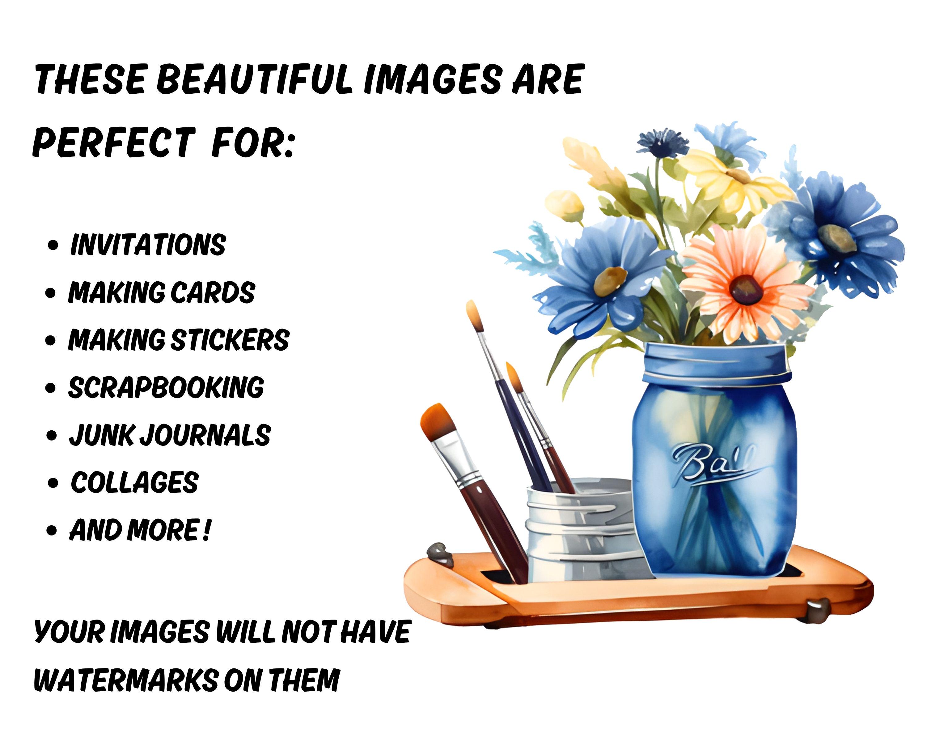 Art Supplies Clipart, Watercolor Paint Clipart, Artist Tools Clipart ...