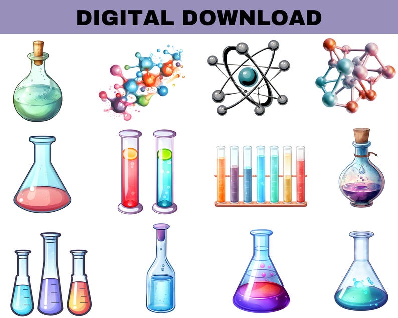 Science Clipart, 100 Lab Clipart, Chemistry Clipart, Space Clipart ...