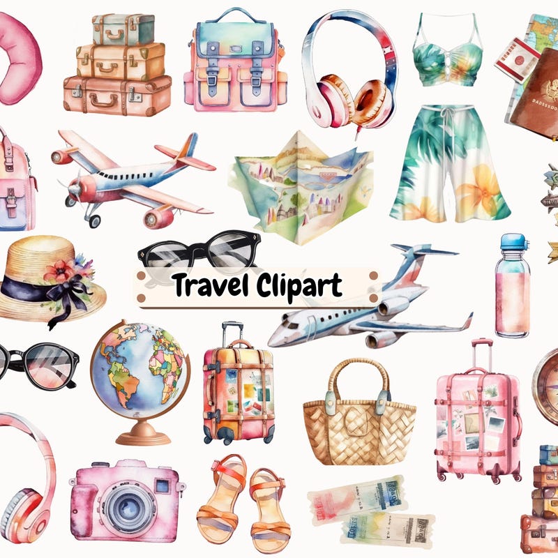 Travel Clip Art - Etsy