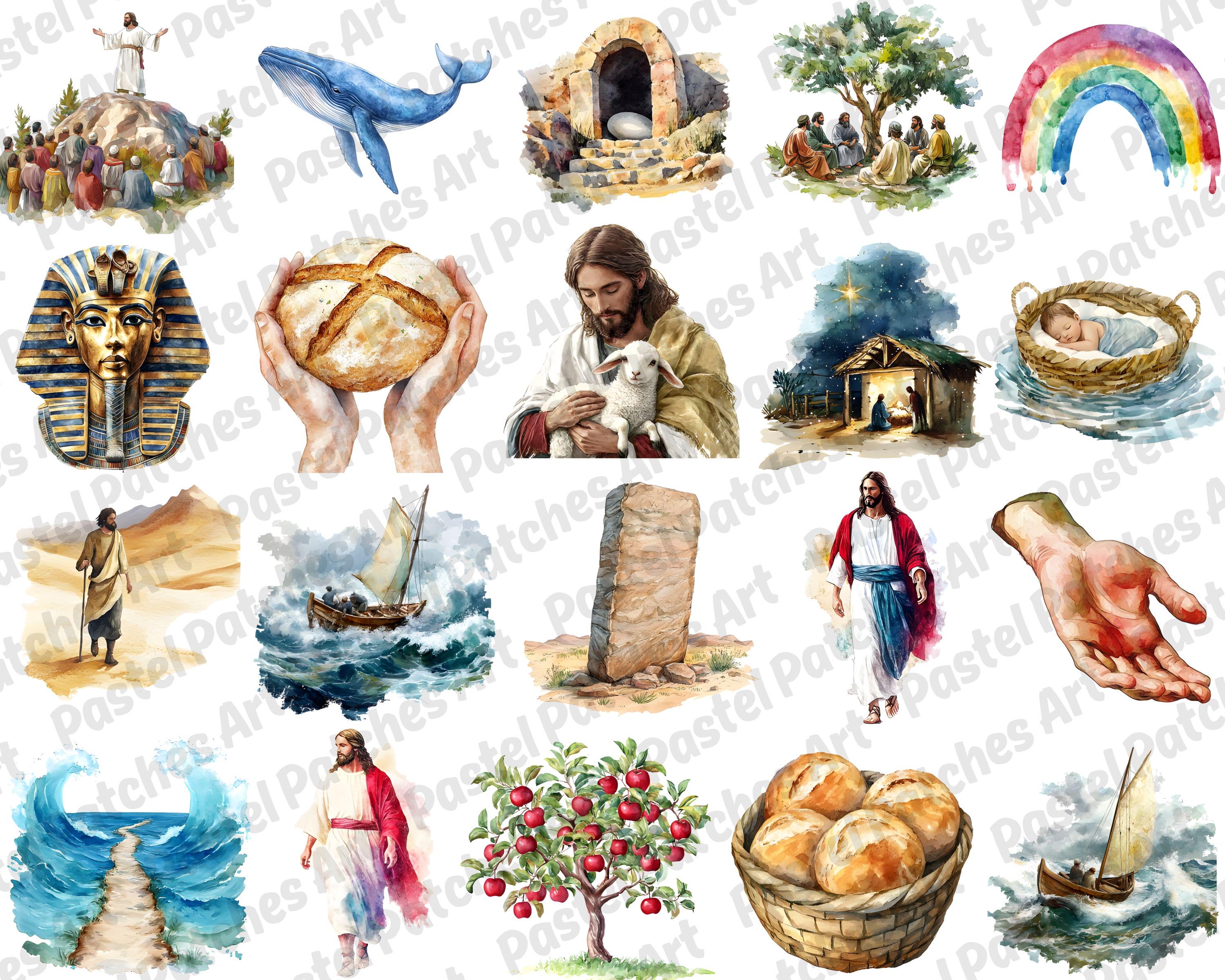 Bible Clipart, Religious Clip Art, Jesus Miracles, Biblical Characters ...
