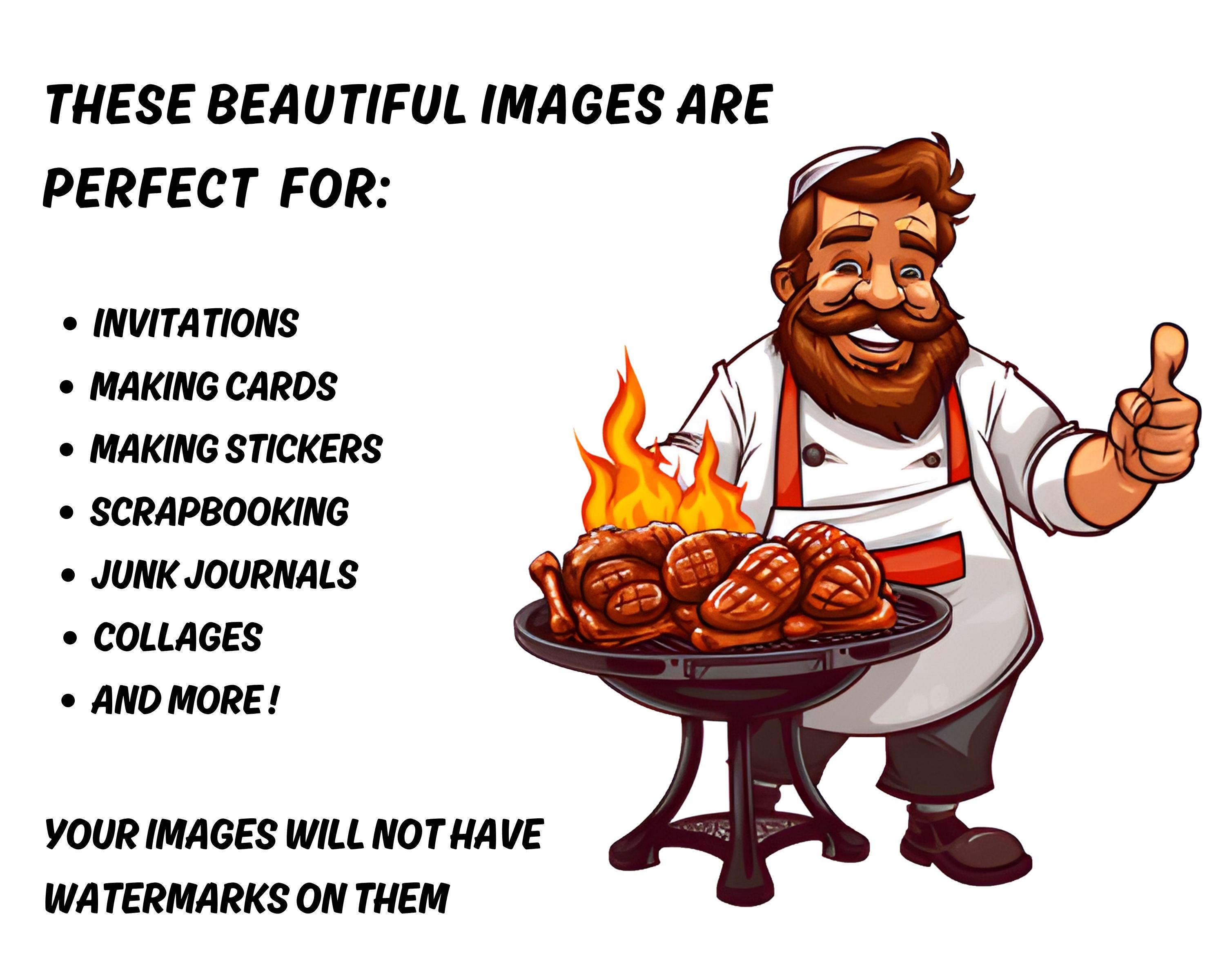 Funny Chef Clipart, Cooking Clipart, Cartoon Chef, Cooking Tools Png ...
