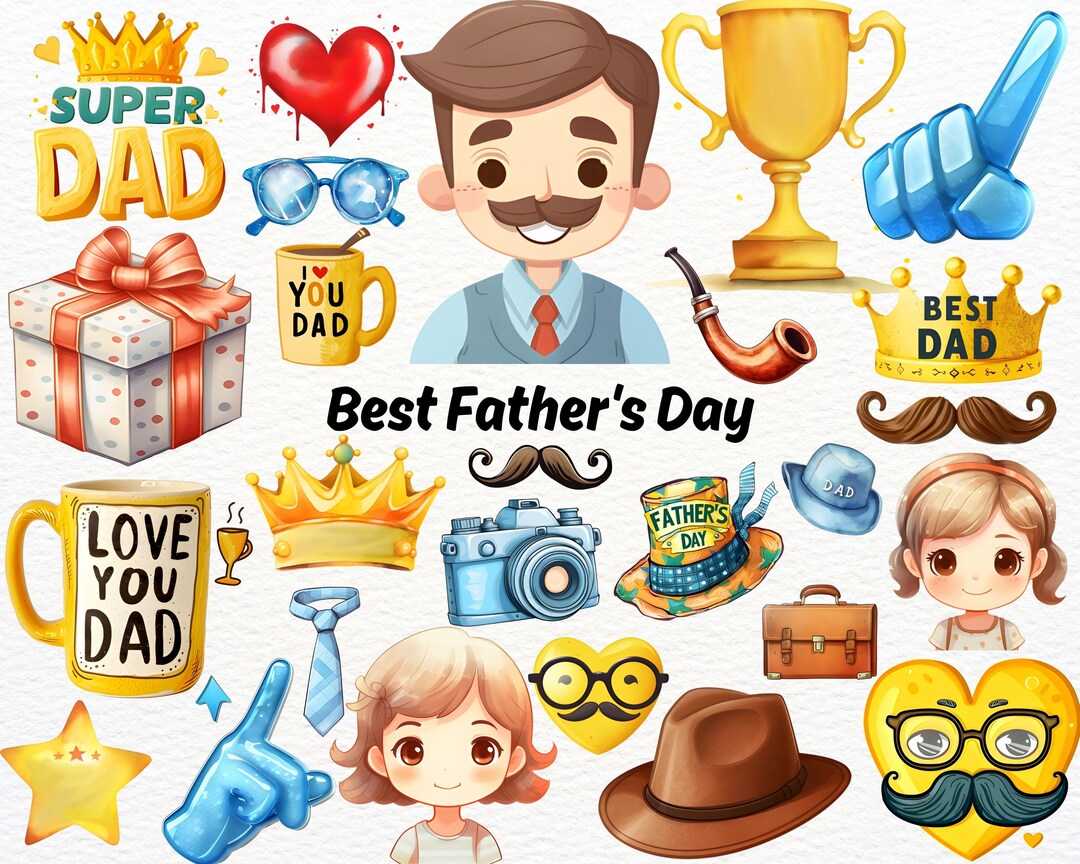 Father's Day Clipart, Happy Father's Day Png, Best Dad Gift Father's ...