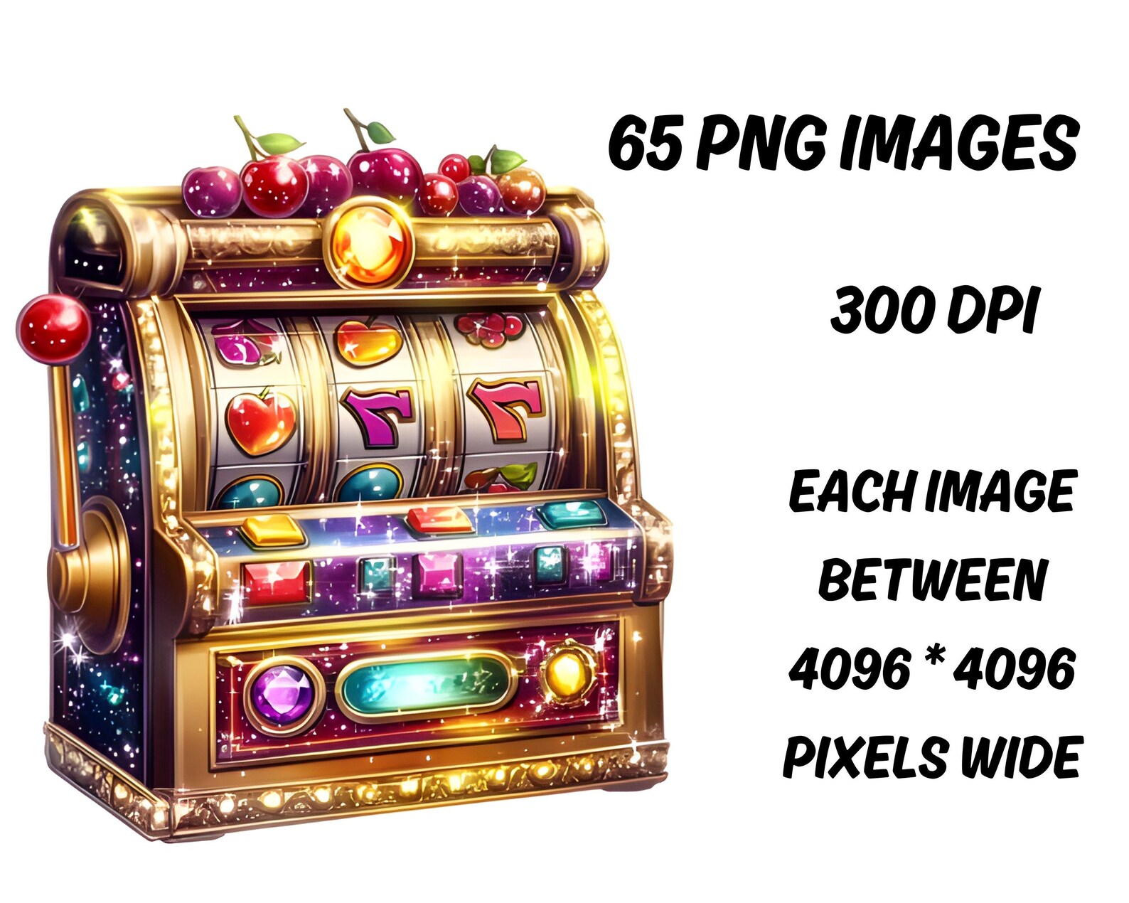 Casino Clipart, Roulette Clipart, Vibrant Casino Graphics, Slot Machine ...