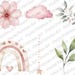 Boho Rainbow Watercolor Clipart, Baby Shower Clipart, Watercolor Boho ...