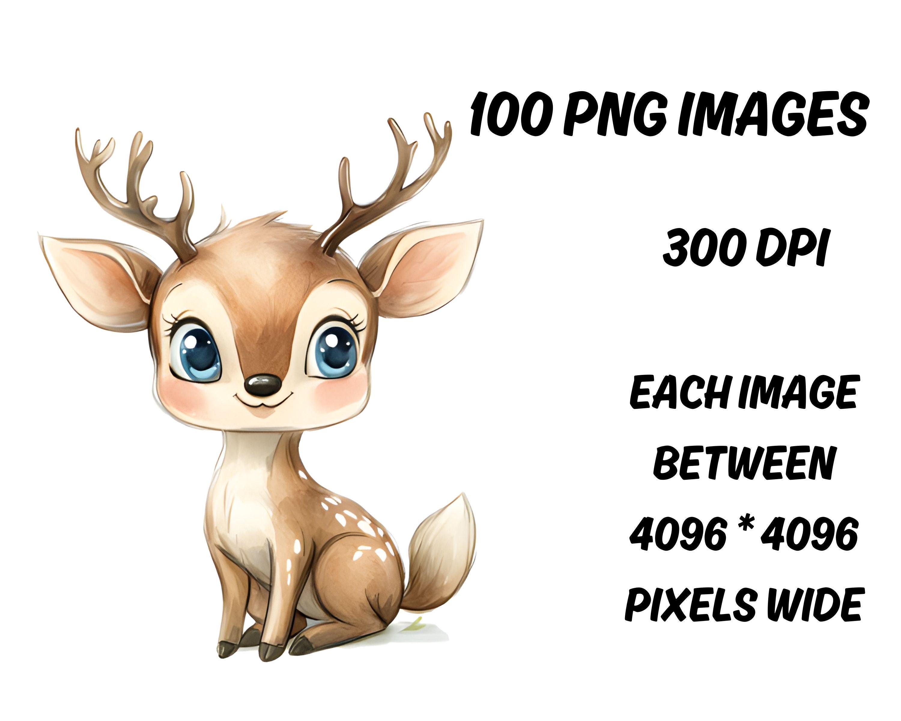 Woodland Safari Baby Animals Clipart, Watercolor Jungle Nursery Art ...