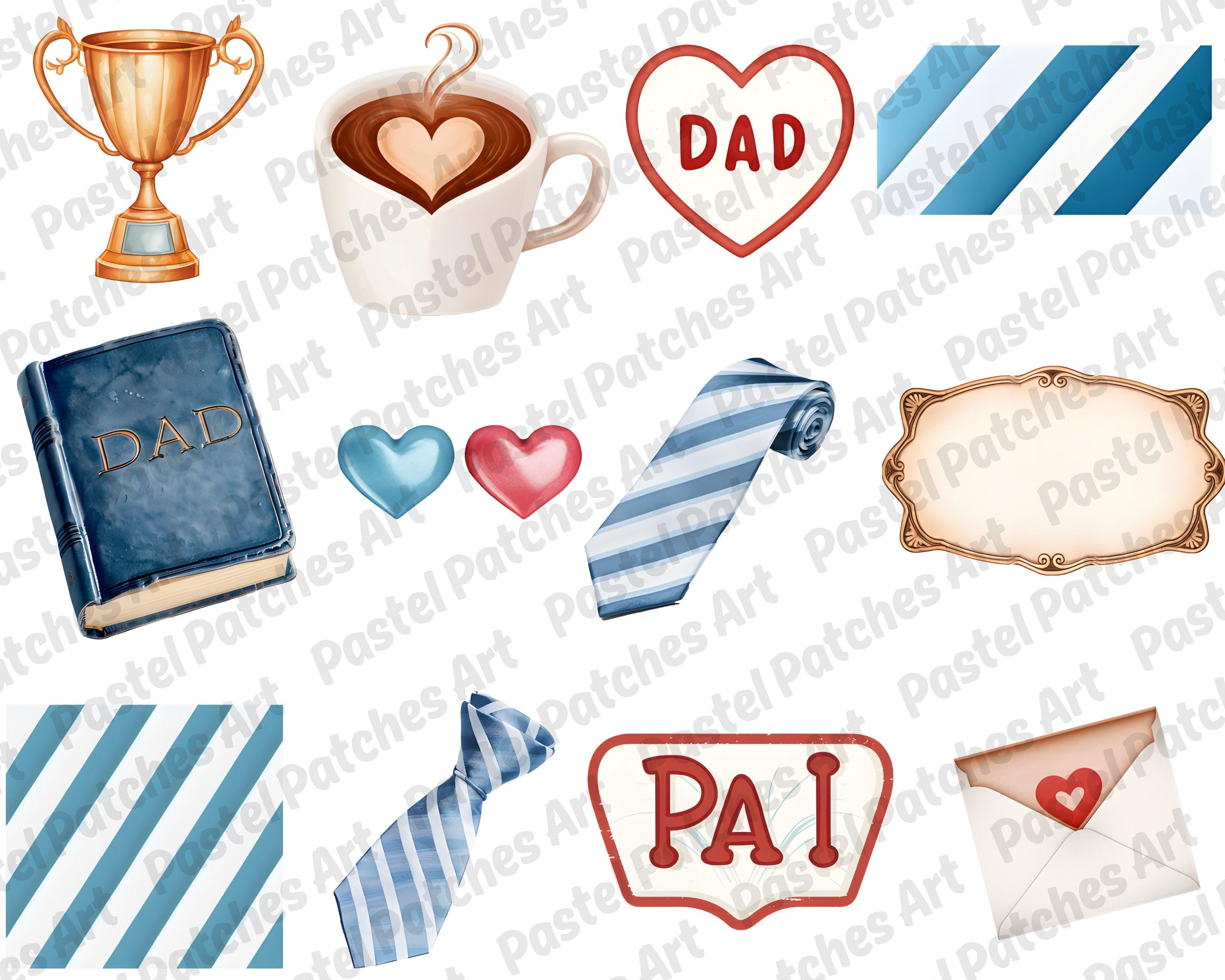 Father's Day Clipart, Super Dad Illustration, Dad Clipart, Hero Dad ...