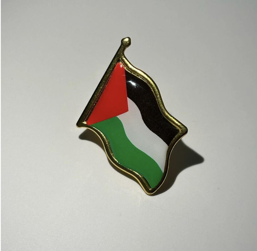 Set of 2 Palestine Flag Pins – Epoxy Print Metal Lapel Pins - Etsy