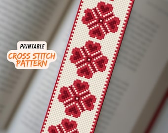 Tatreez Bookmark Pattern – Palestinian Embroidery PDF, Cross Stitch ...