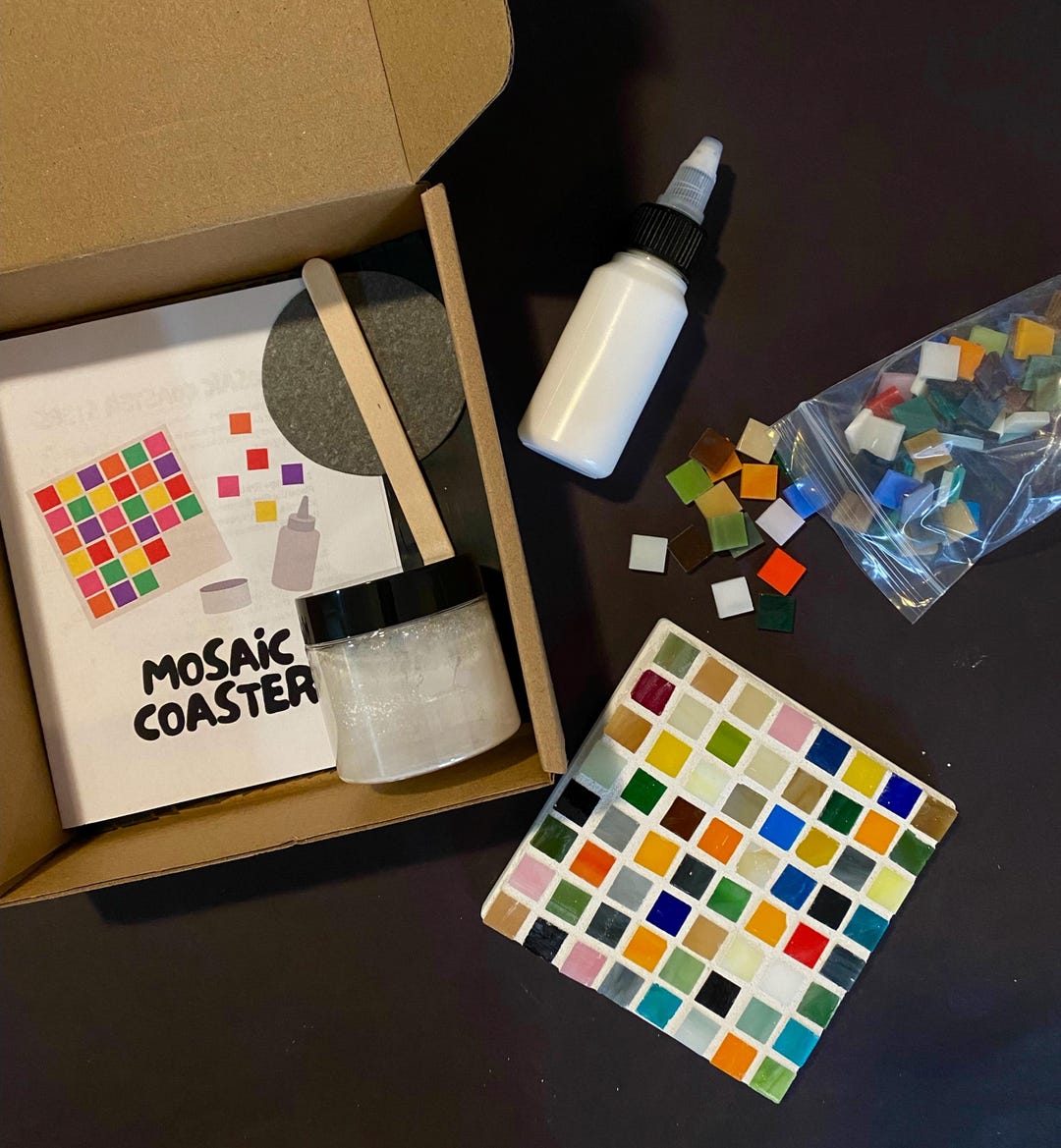 DIY Mosaic Coaster Kit - Etsy