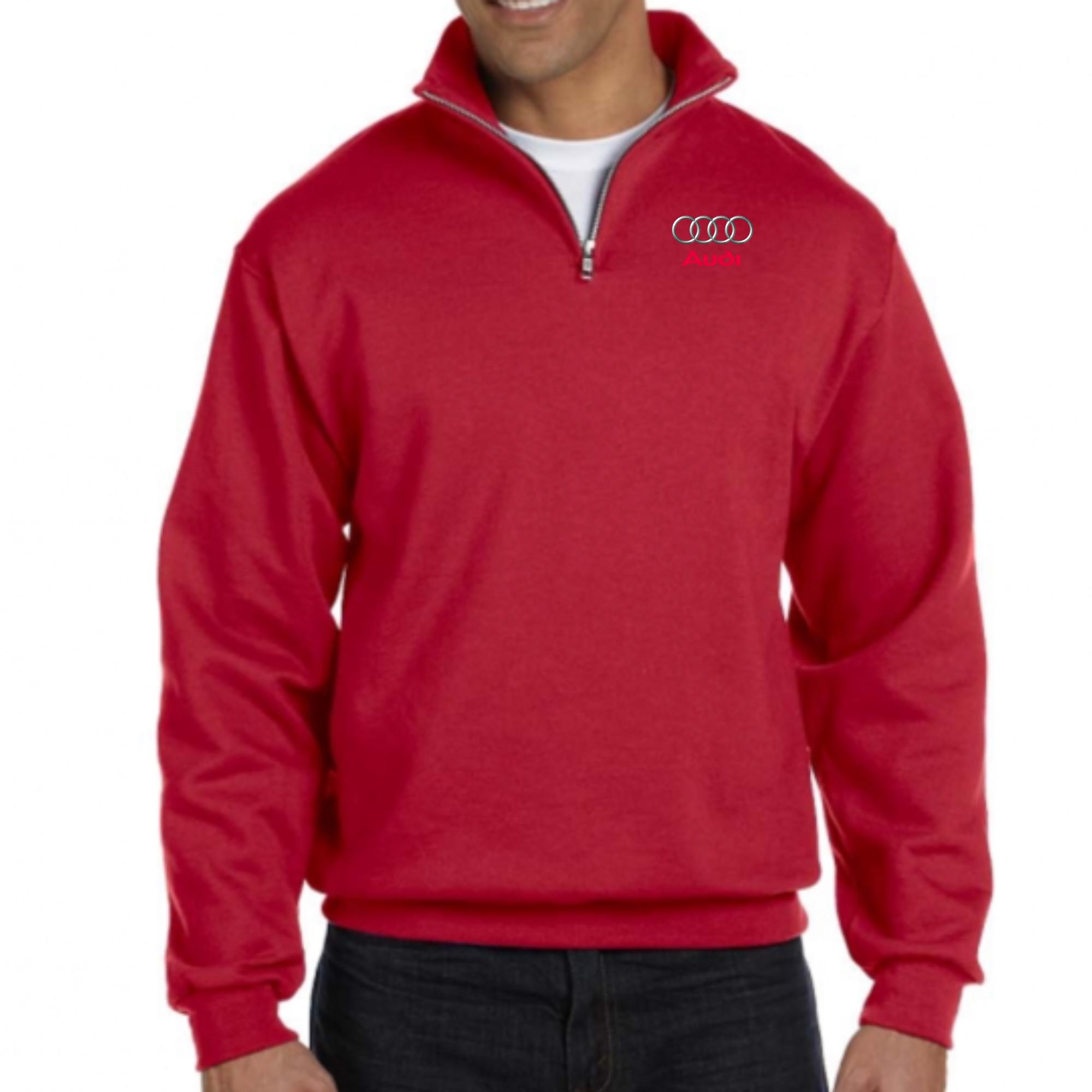 Custom/personalized Logo Audi Inspired DTF Printed Unisex Quarter-zip ...