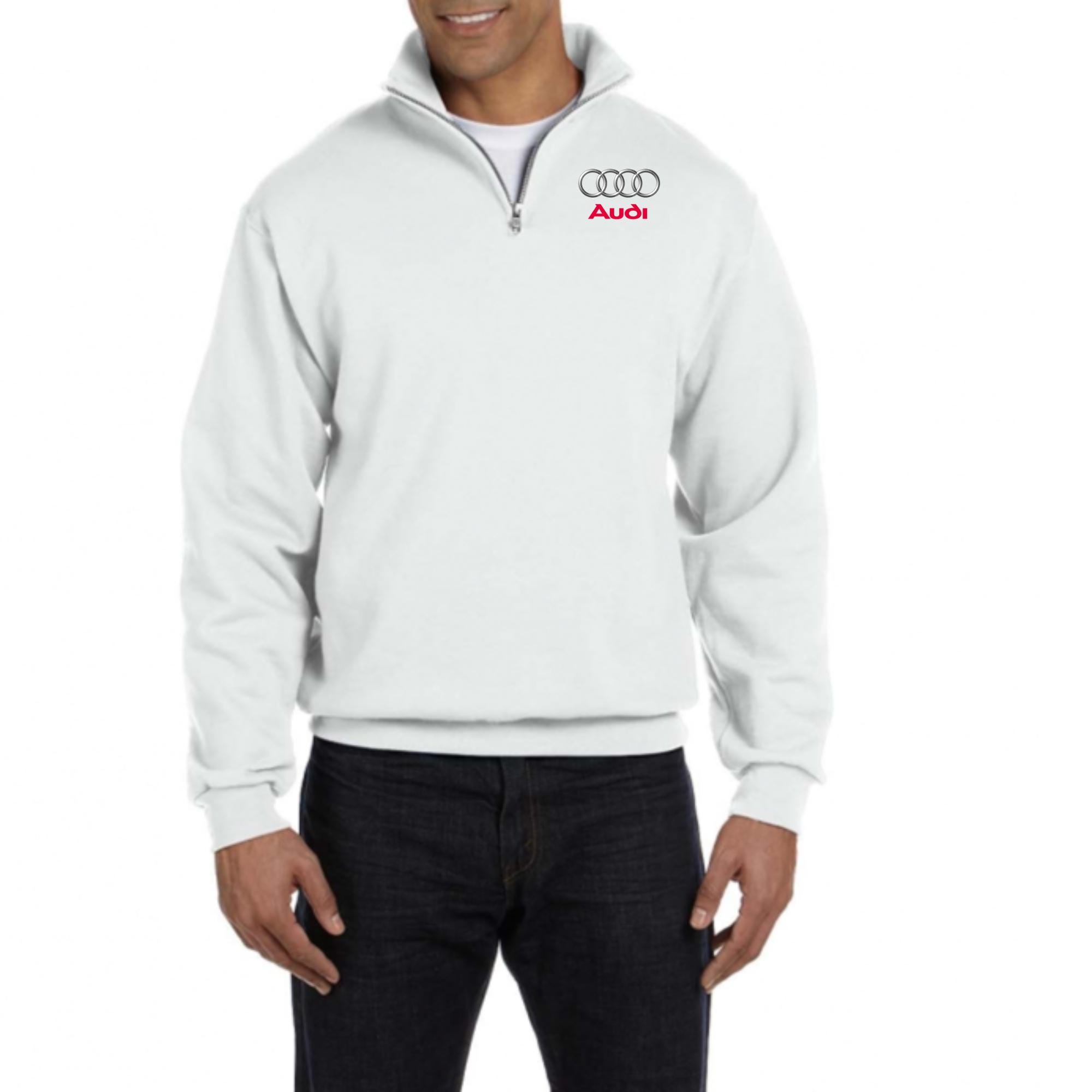 Custom/personalized Logo Audi Inspired DTF Printed Unisex Quarter-zip ...