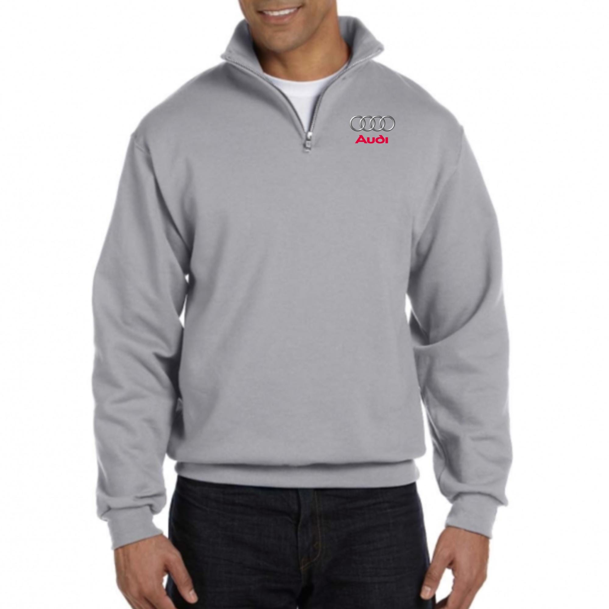 Custom/personalized Logo Audi Inspired DTF Printed Unisex Quarter-zip ...