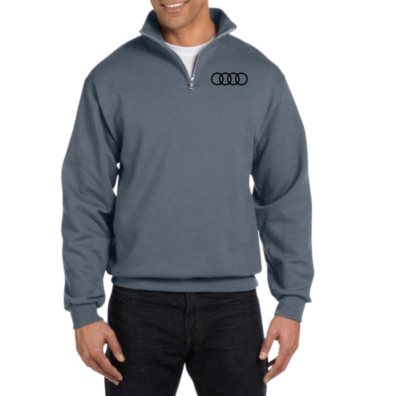 Custom/personalized Logo Audi Inspired DTF Printed Unisex Quarter-zip ...