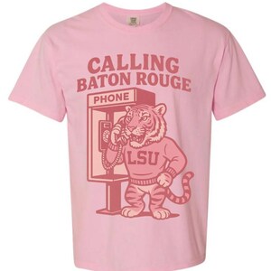 Pink LSU Tiger Calling Baton Rouge Png - Etsy