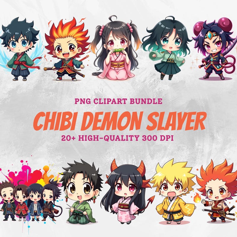Demon Slayer Paper Craft Template - Etsy