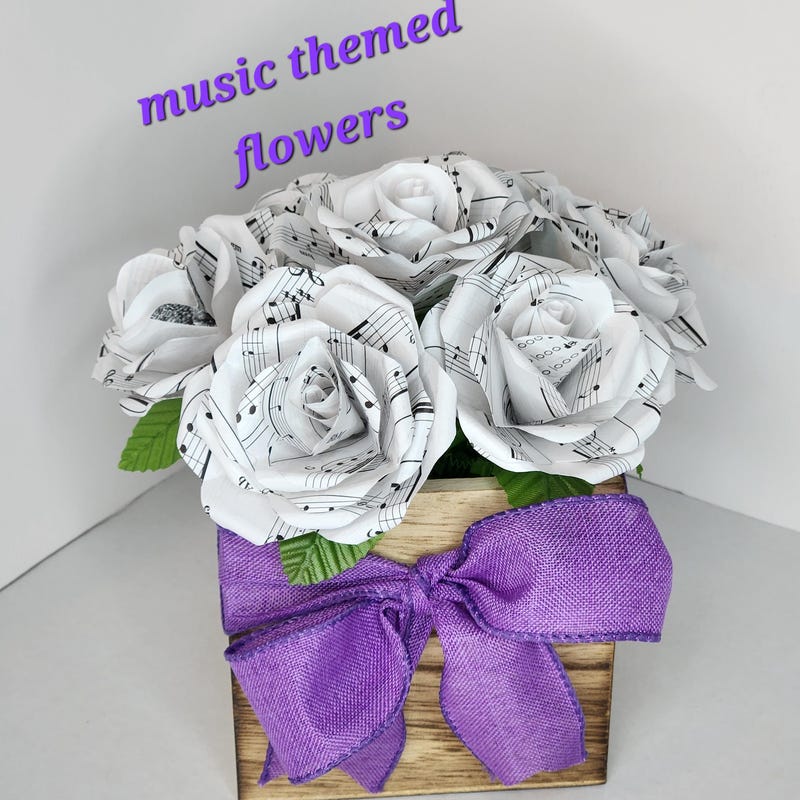 Sheet Music Bouquet - Etsy