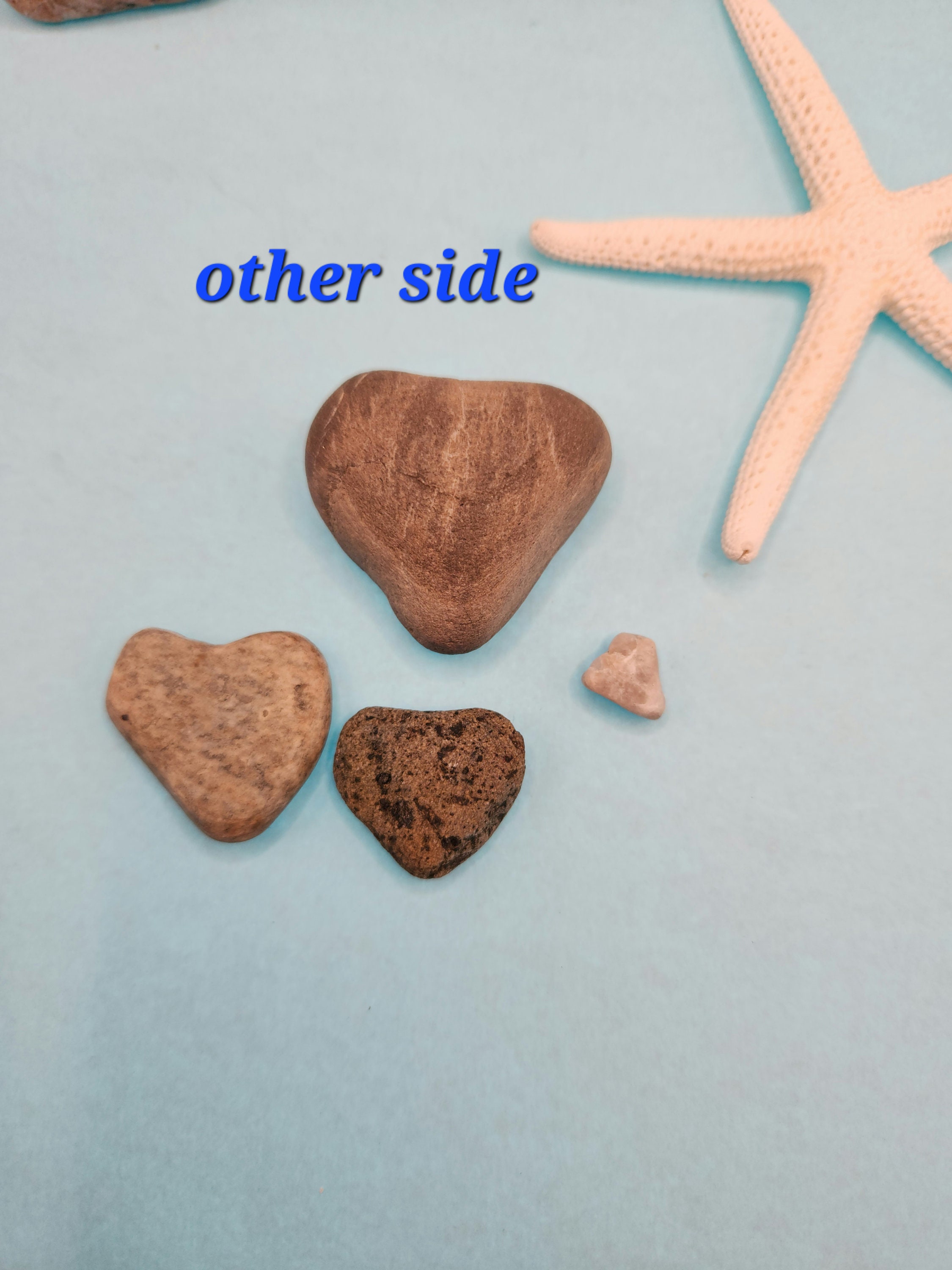 Sideways Bookend Heart Shaped Rocks and Cairn, Wishing Stones, Ocean ...