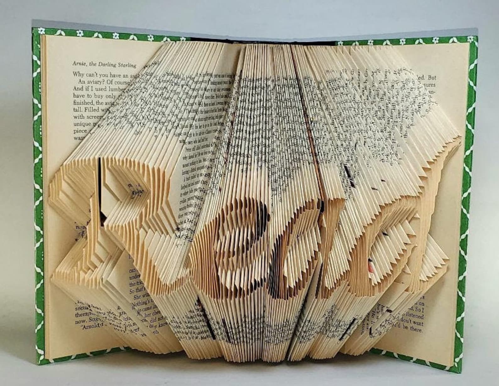Custom Folded Book Art: Personalized Name Gift, Bookshelf Decor - Etsy