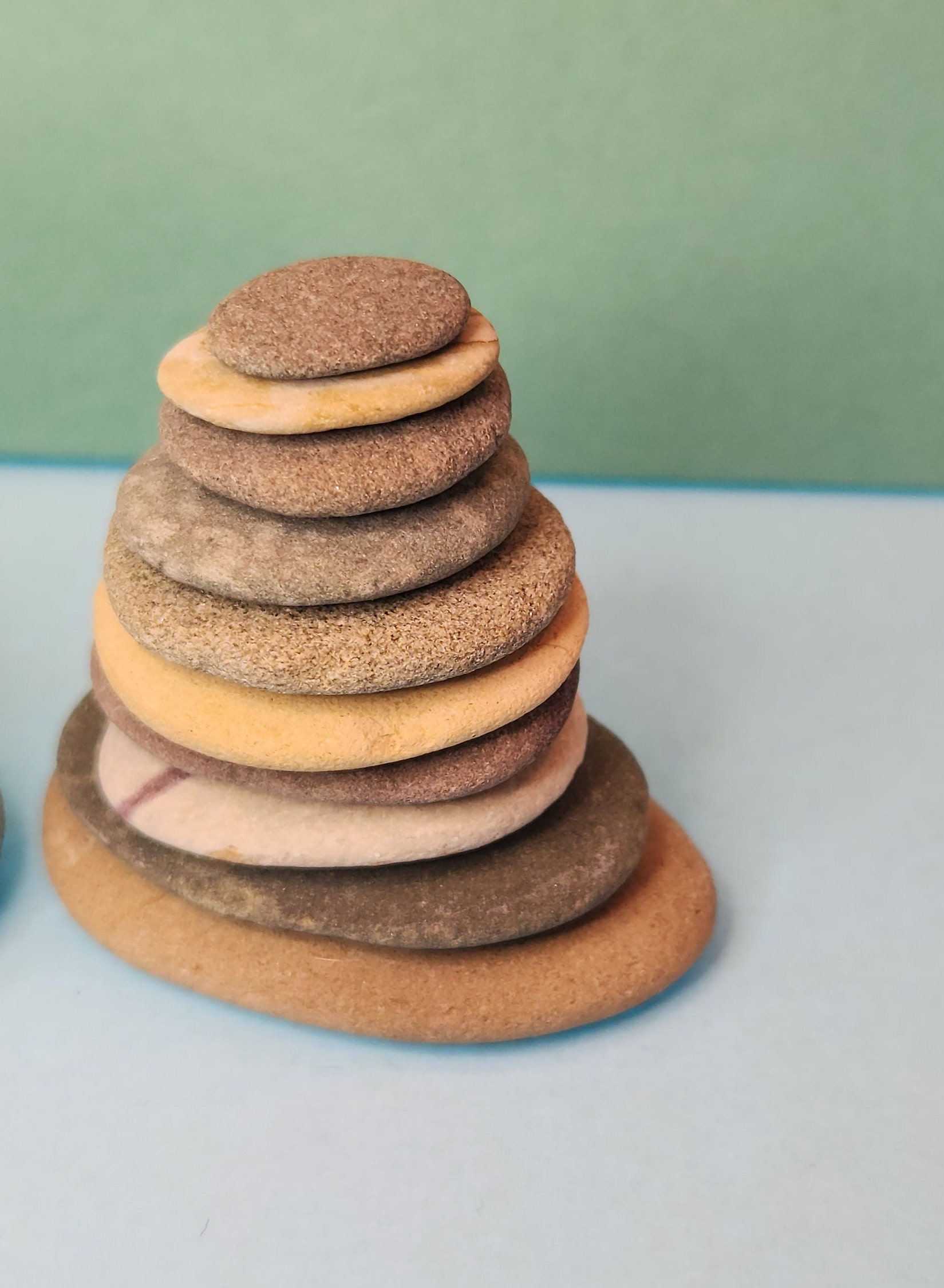 Mini Rock Cairns, 30 Small Smooth Round and Oval Stones to Stack, Mix ...
