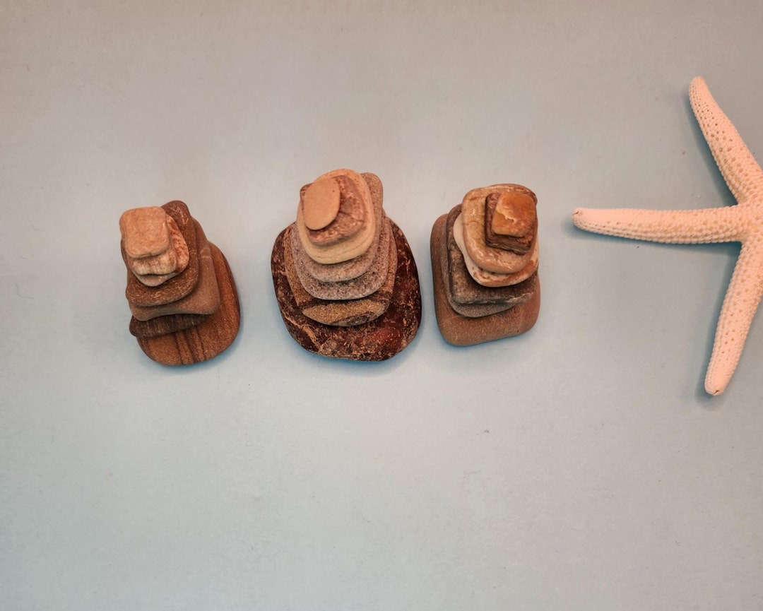 Square Shaped Rock Cairns to Mix and Match, Gift for Geologist or ...