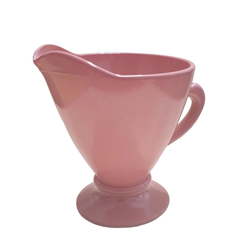 Mcm Pitcher Pink Glass - Etsy
