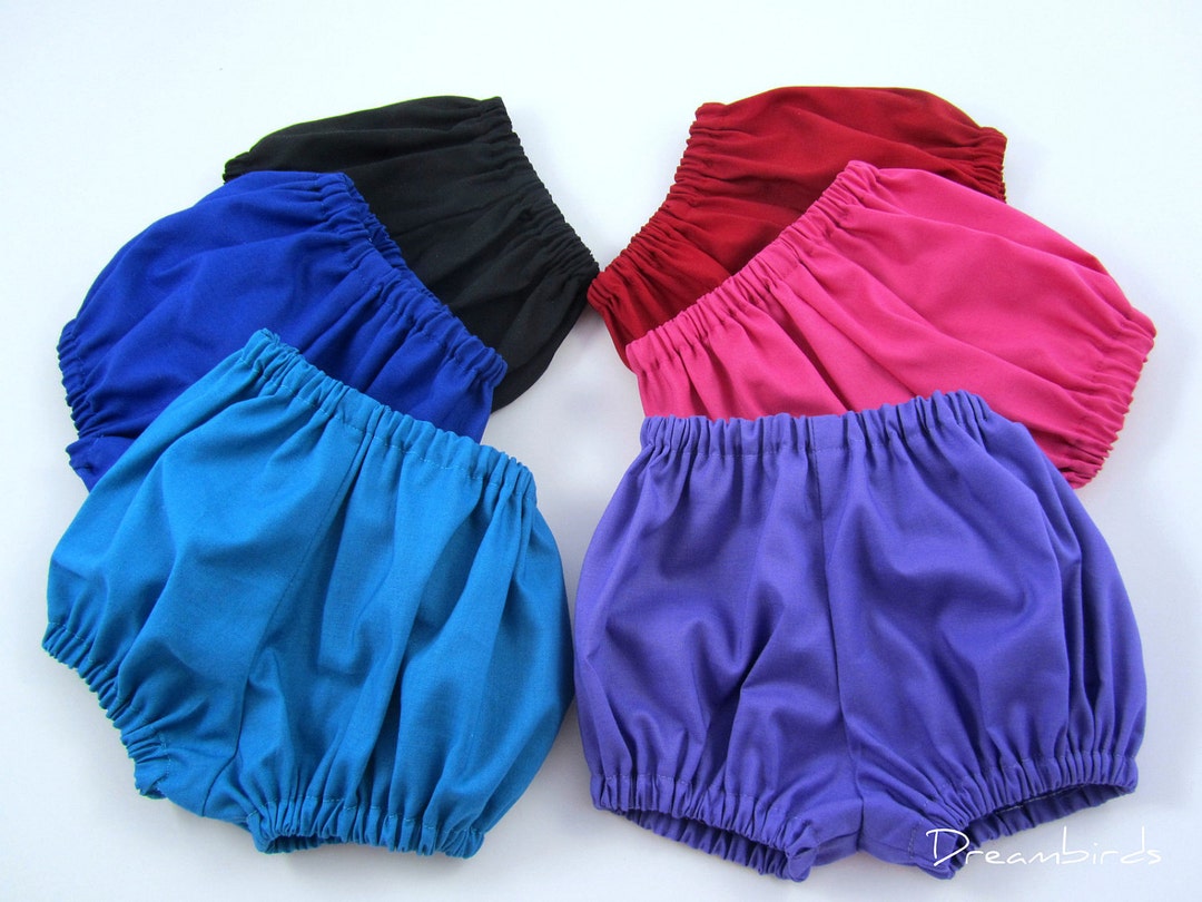 Primary Color Baby Bloomers: Cotton Diaper Covers, Baby Bummies ...