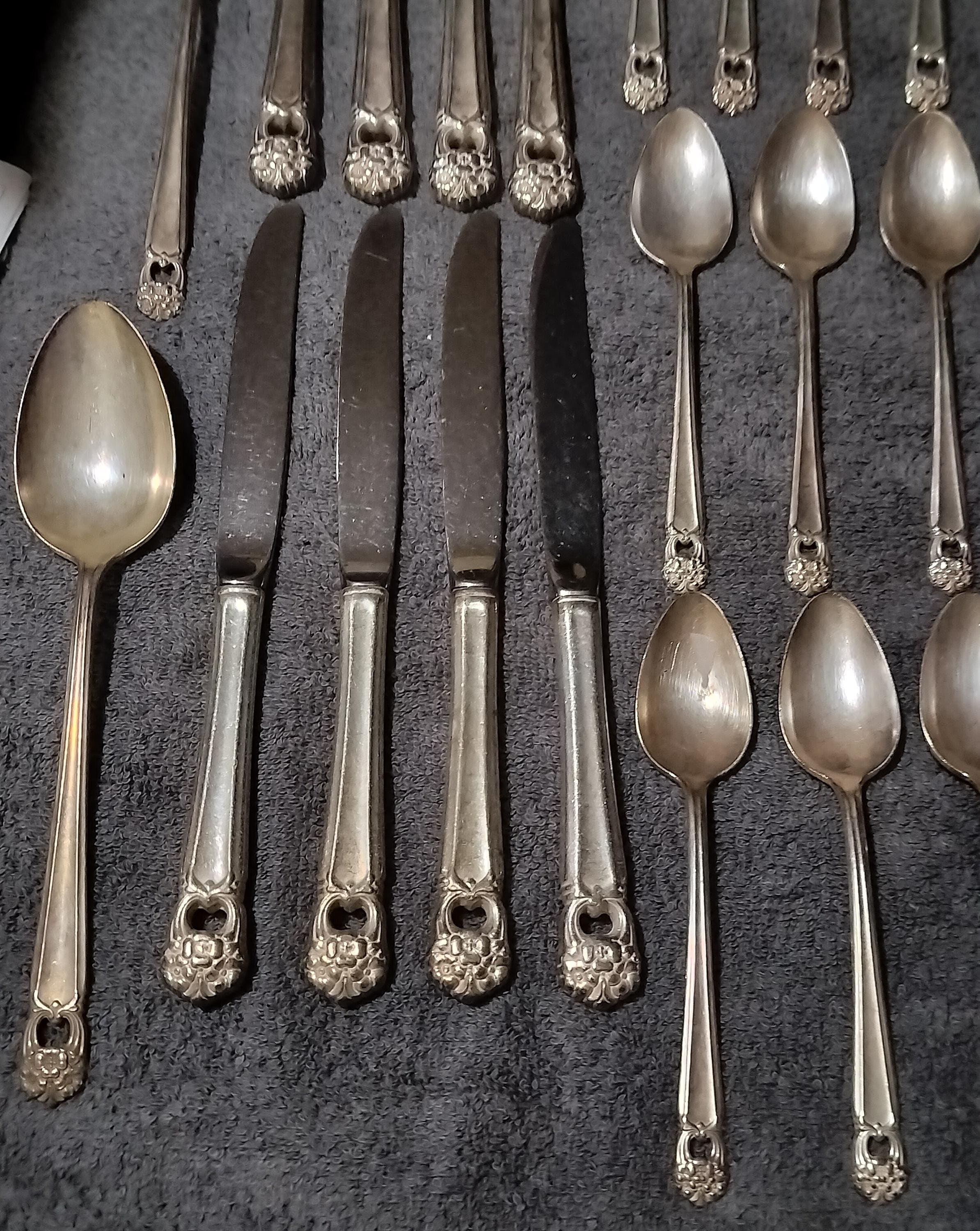 1847 Rogers Brothers Silverware Set Tarnished 31 Pieces - Etsy