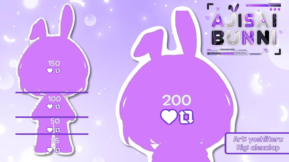 Vtuber Animated Graphic Template - Etsy