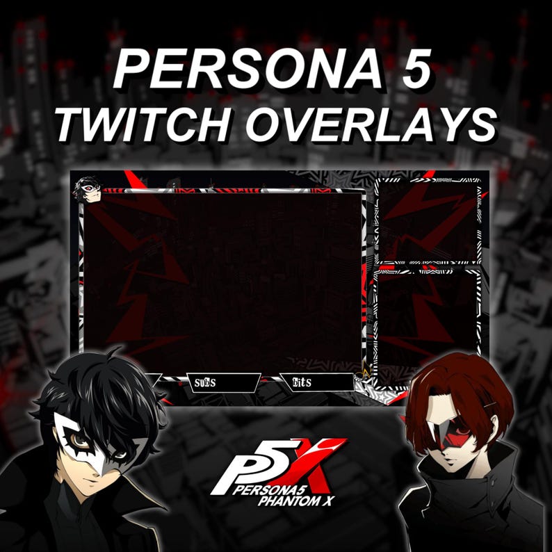 Persona 5 Twitch Overlays - Etsy