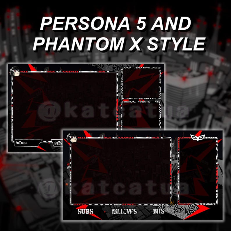 Persona 5 Twitch Overlays - Etsy