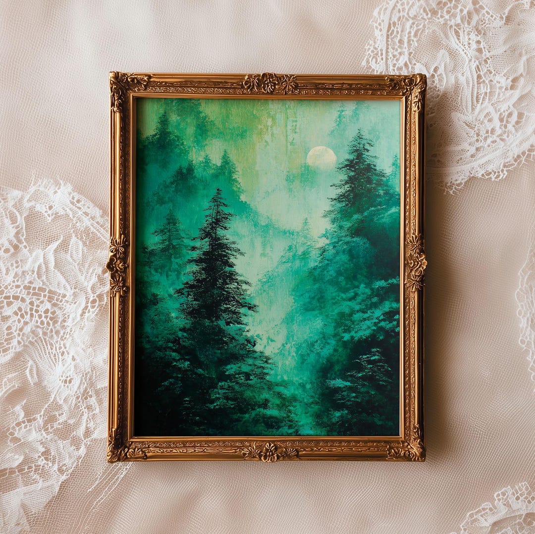 Forest Wall Art • Japan Zen Tree Print • Landscape Christmas Gift ...