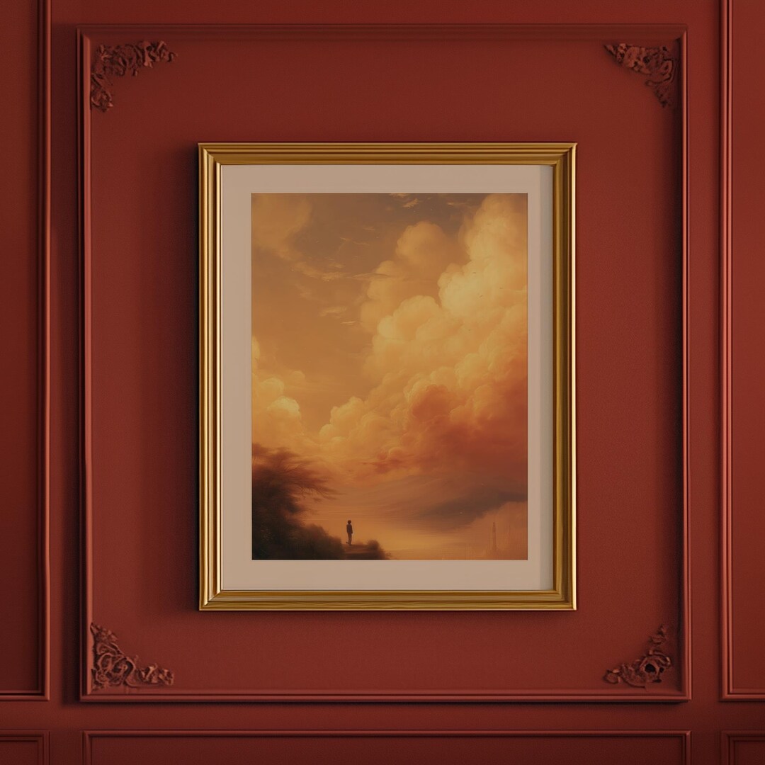 Golden Sunset Landscape Giclée Print: Turner-esque Fine Art Poster - Etsy