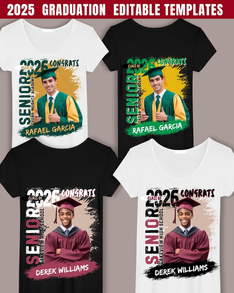 2026 Graduation Template Editable Canva Design 16x20 Poster Custom ...