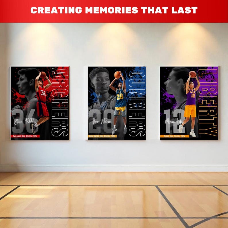 Basketball Poster Canva Template Design 16x20 Custom Basketball ...