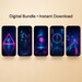Cyber Neon Glow Wallpapers – 5 Futuristic Lock Screens for iPhone ...