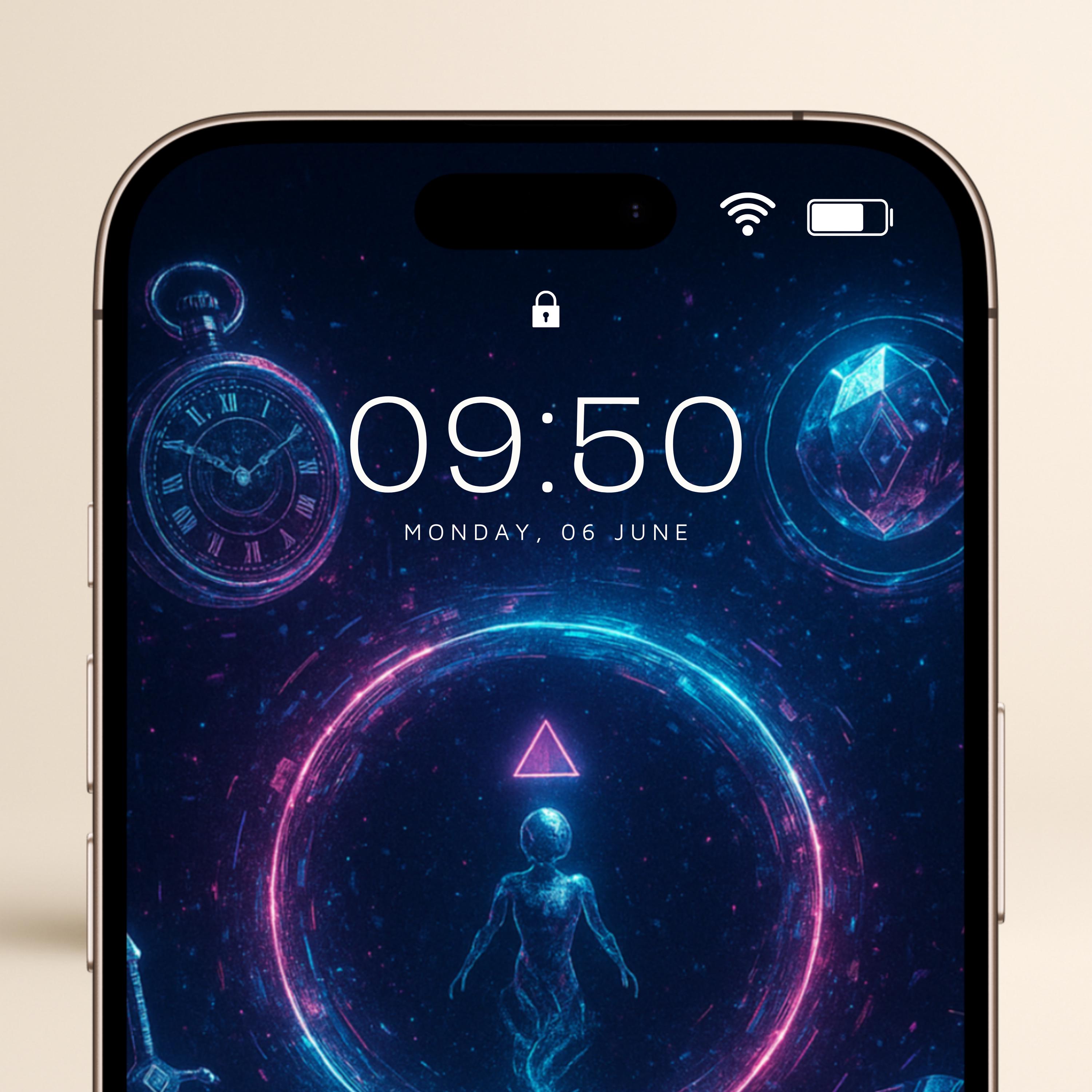 Cyber Neon Glow Wallpapers – 5 Futuristic Lock Screens for iPhone ...