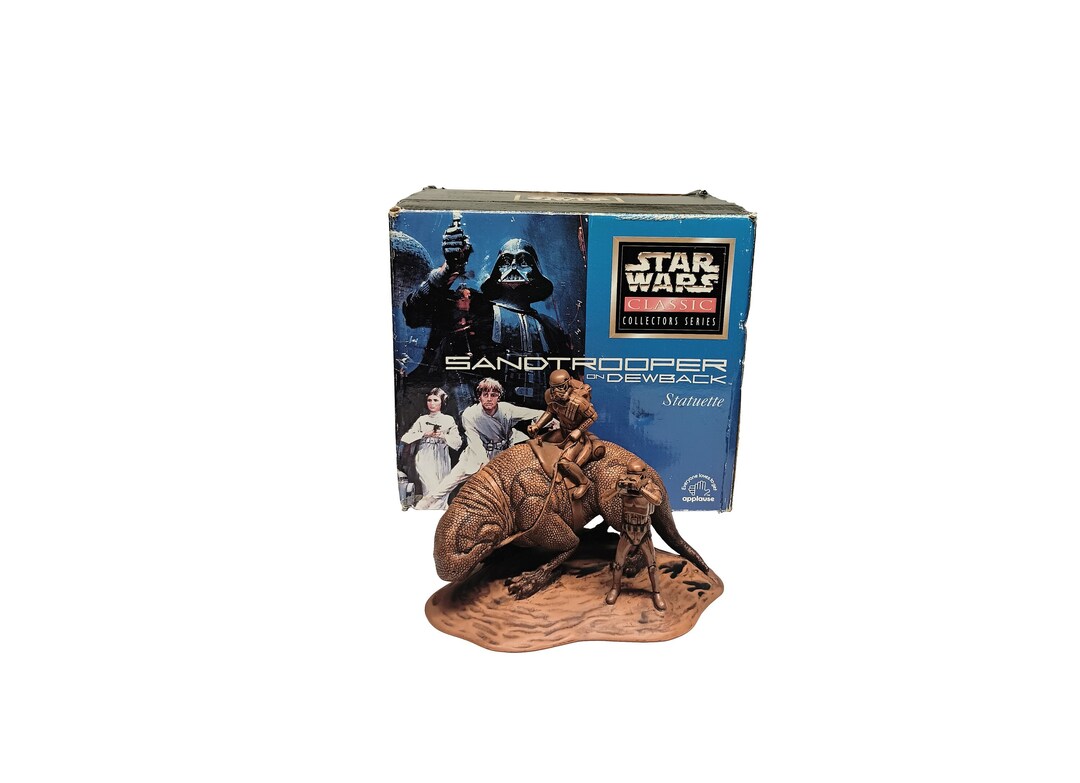 Applause Star Wars Collector Series: Sandtrooper on Dewback Statuette ...