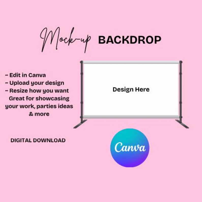 Backdrop Mock-up - Etsy