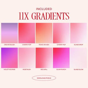 Bold Retro Pop Gradient Backgrounds | Cherry Red Retro Glam for Socials ...