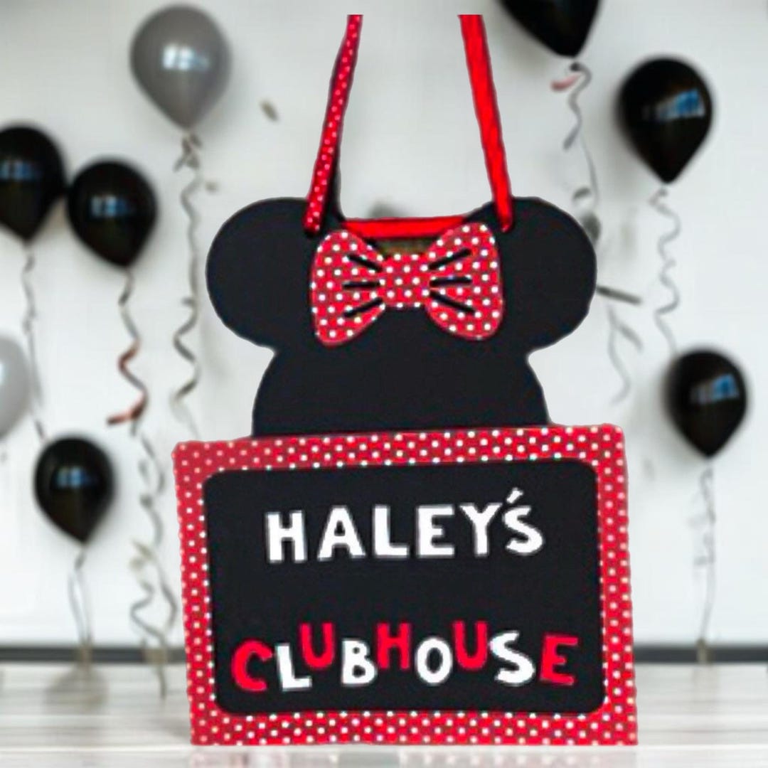 Minnie Mouse (look a Like) Party Sign-minnie Mouse Door Sign-minnie ...
